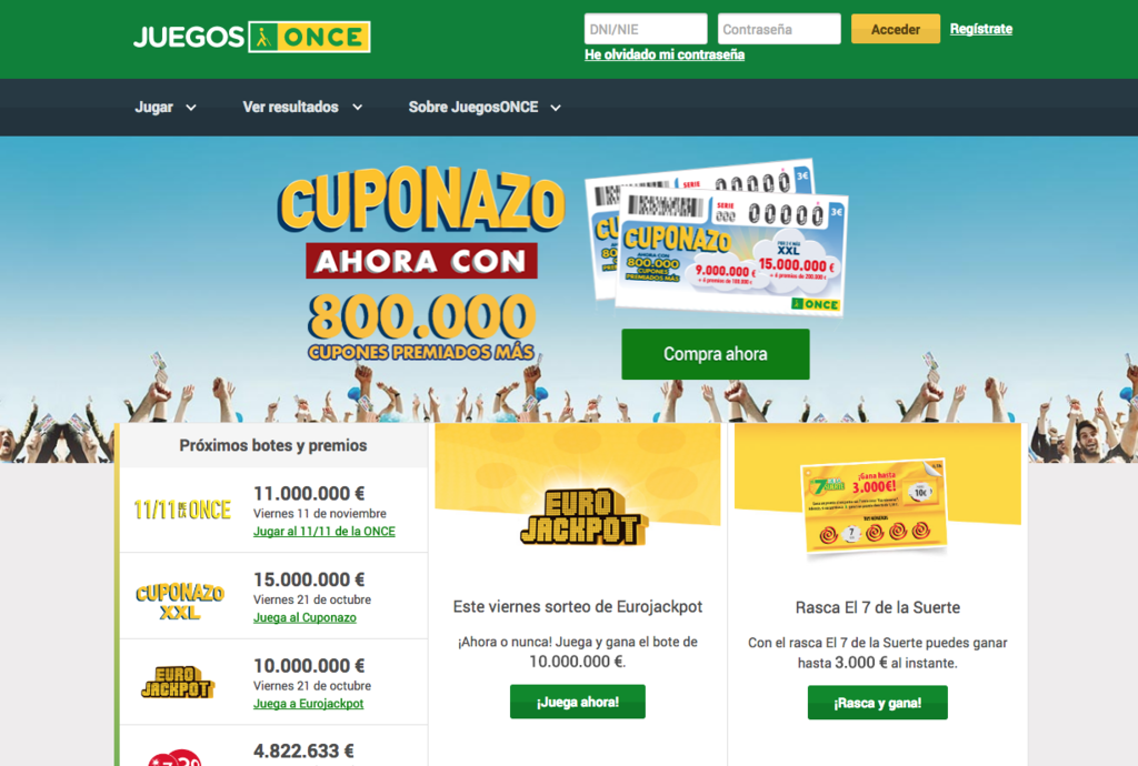 Dónde y cómo comprar lotería online en España