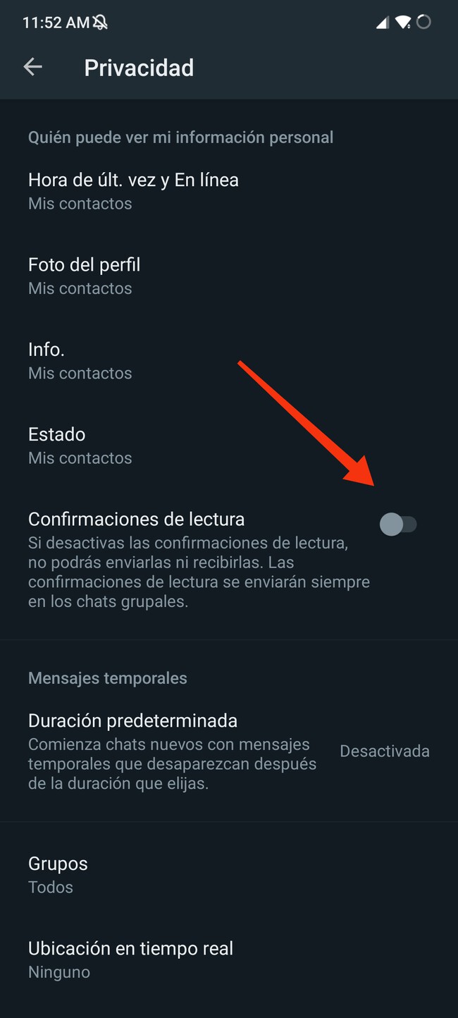 Cómo desactivar el visto en WhatsApp