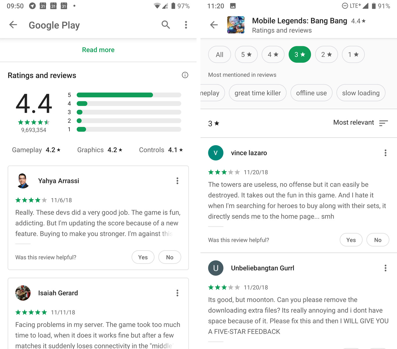 Google Play Store renueva la sección de valoraciones y opiniones ...