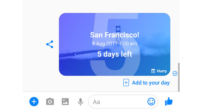 Hurry: la nueva app de Sam Ruston es una vistosa cuenta atrás para eventos
