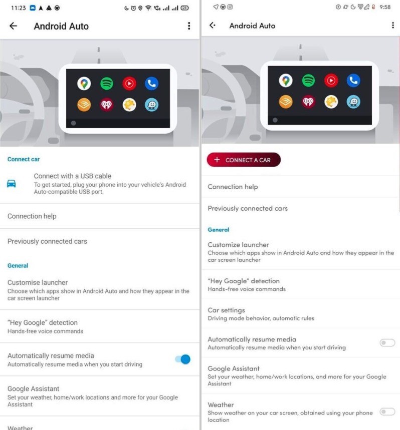 Android Auto obtiene un nuevo y rediseñado panel de ajustes con su ...