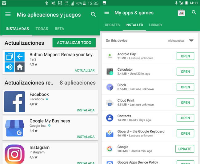 Google Play te facilitará buscar y actualizar tus aplicaciones ...