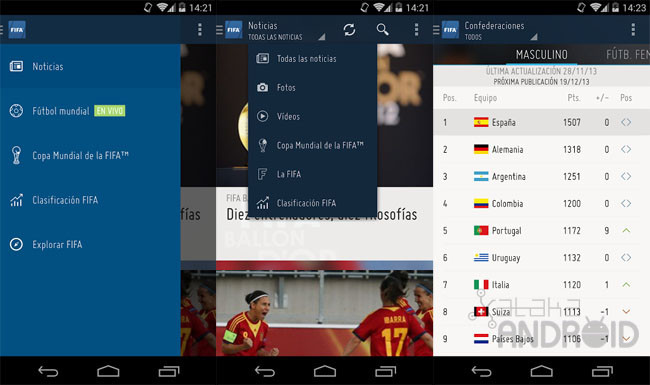 FIFA lanza su aplicación oficial para Android