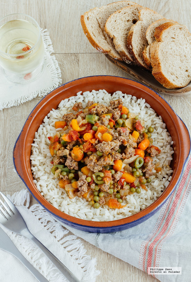 Picadillo de ternera a la mexicana. Receta | Directo Al Paladar ...