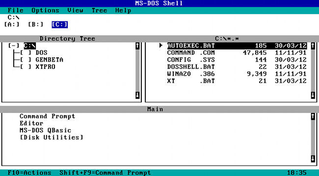 MS-DOS. Clásicos del software (I)