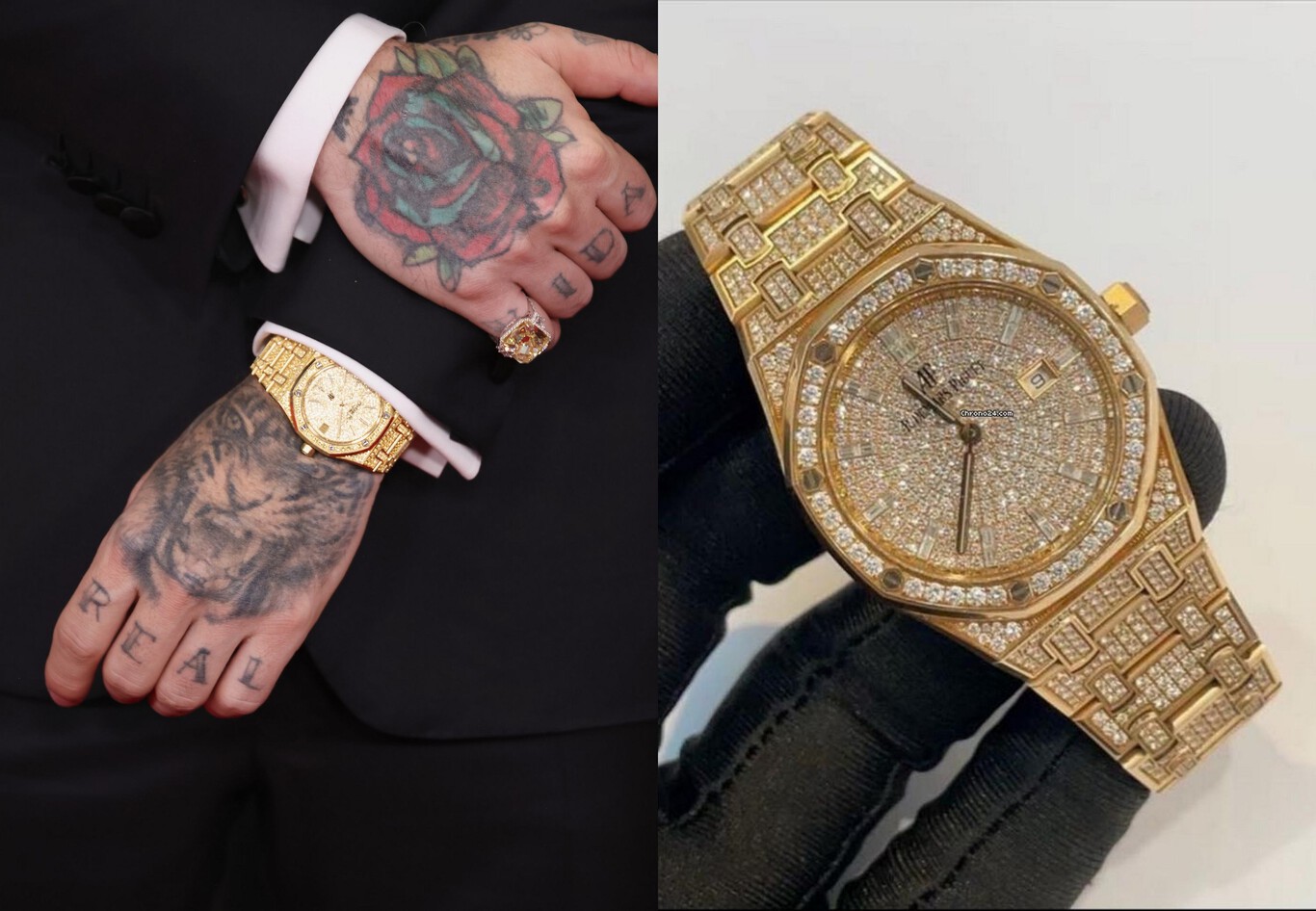 J Balvin brilla en los GRAMMY con un reloj con casi mil diamantes que ...