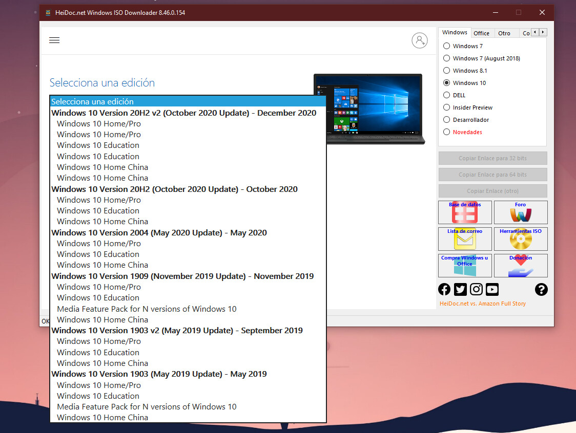 Cuatro formas de descargar una ISO de Windows 10 gratis