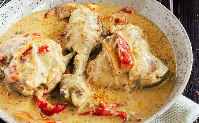 Pollo al coco estilo tailandés: receta de cocina fácil, sencilla y ...