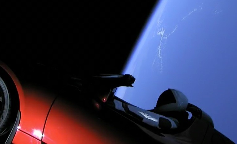 Falcon Heavy de SpaceX viaja hacia Marte: Tesla Roadster, primer coche ...