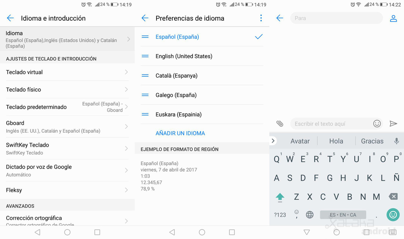 Cómo tener dos o más idiomas al mismo tiempo en el teclado de Android