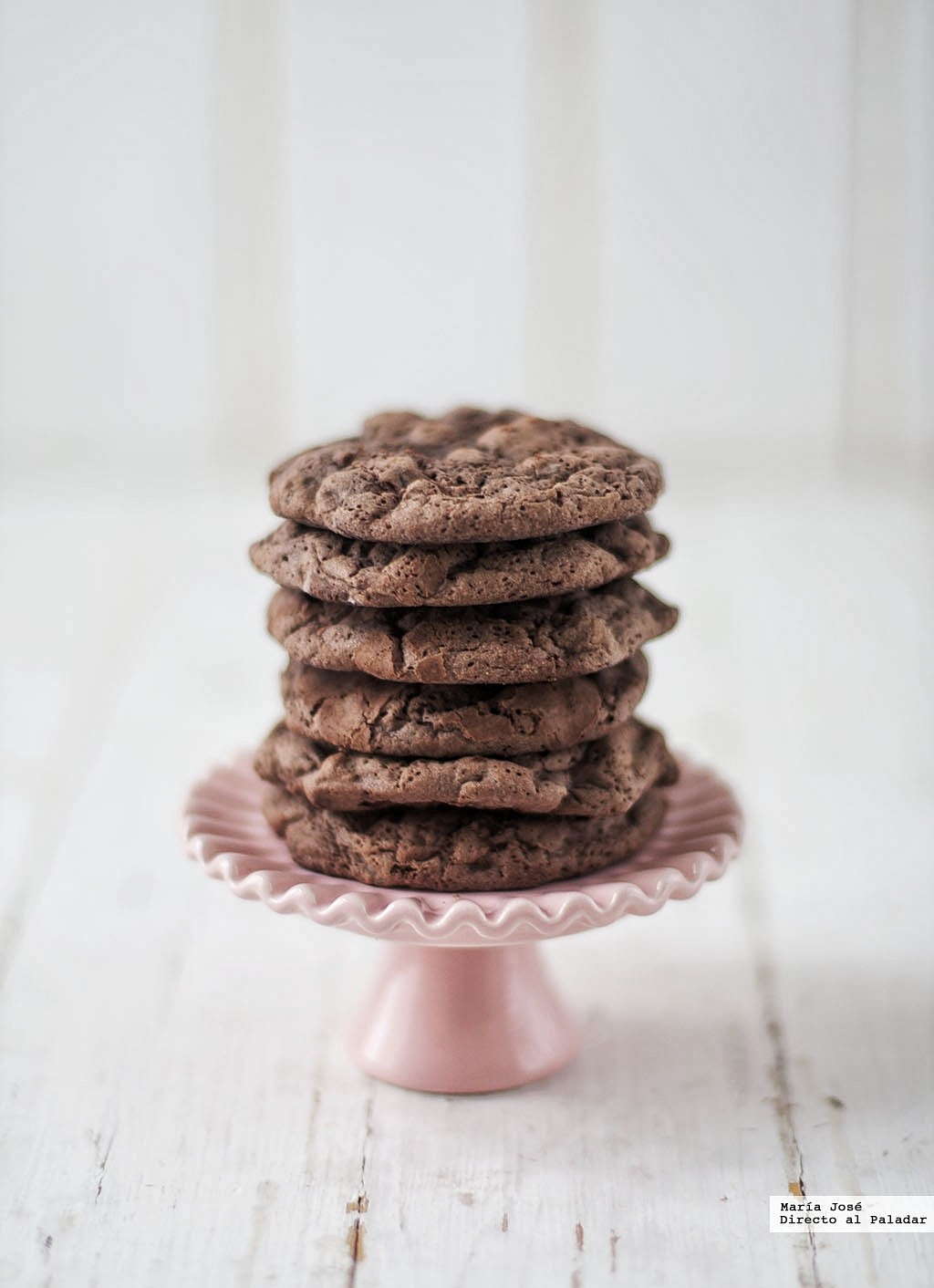 Cookie brownies de chocolate. Receta de postre fácil y sencilla.