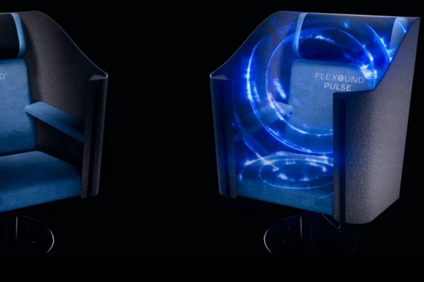 Este es FLEXOUND Pulse, un impresionante asiento que te ofrece sonido 5 ...