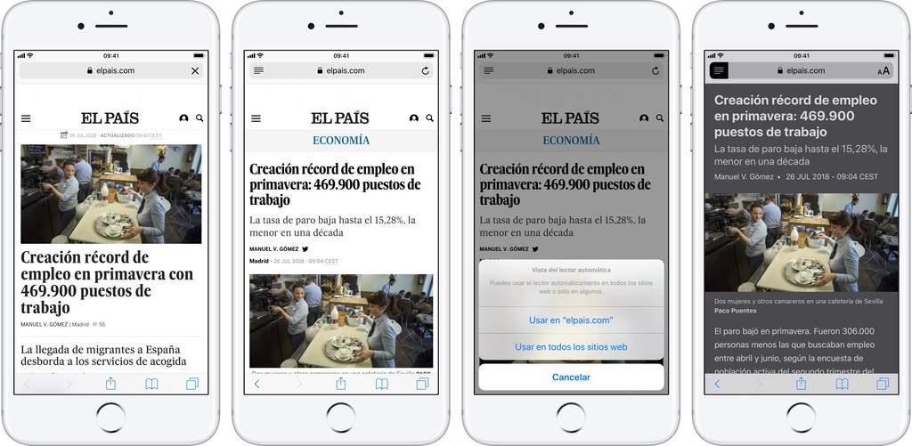 Cómo activar el lector de Safari automáticamente en un sitio web tanto ...