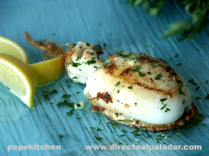 Receta de sepia rellena