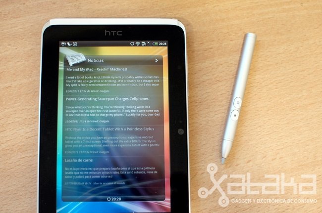 HTC Flyer, análisis de un tablet diferente