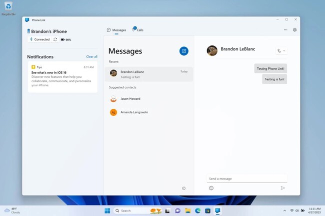 Windows 11 y el iPhone se hacen amigos: Enlace Móvil compatible con iOS ...