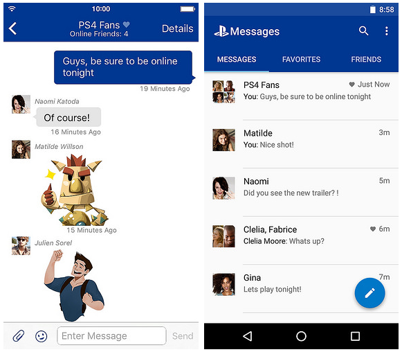 PlayStation Messages, la aplicación dedicada a la mensajería ...