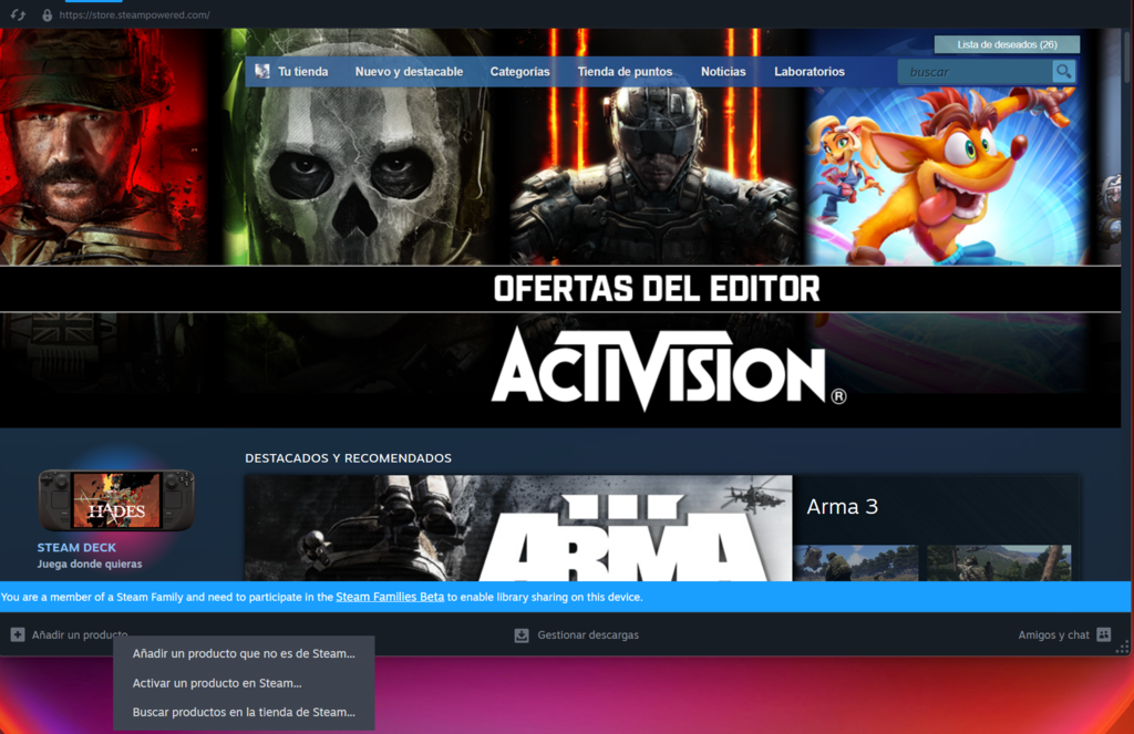 Cómo canjear códigos de Steam y dónde comprar tarjetas con códigos para comprar tus juegos favoritos