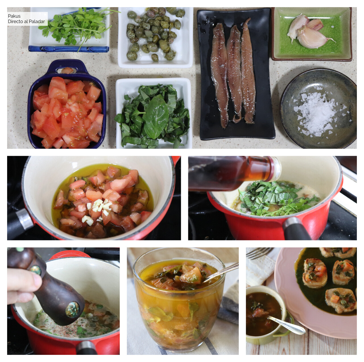 Receta de salsa virgen, perfecta para acompañar pescado, marisco y ...