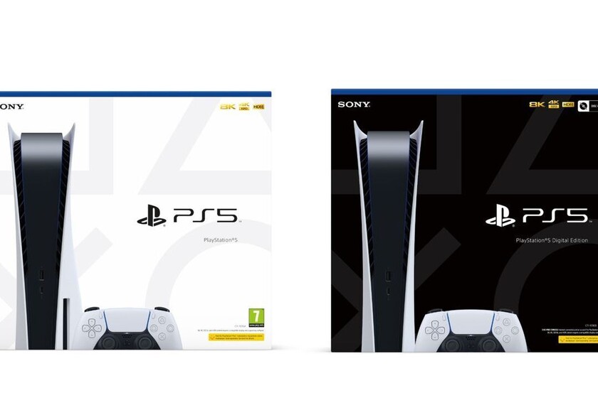 Así es el diseño de las cajas donde vendrán la PS5 y la PS5 Digital Edition