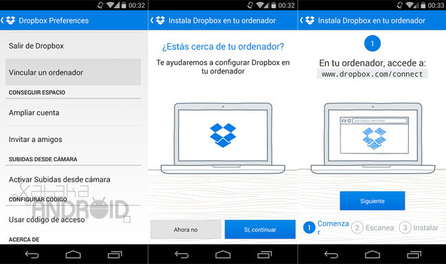 Dropbox 2.4 para Android nos permite vincular nuestro ordenador a ...