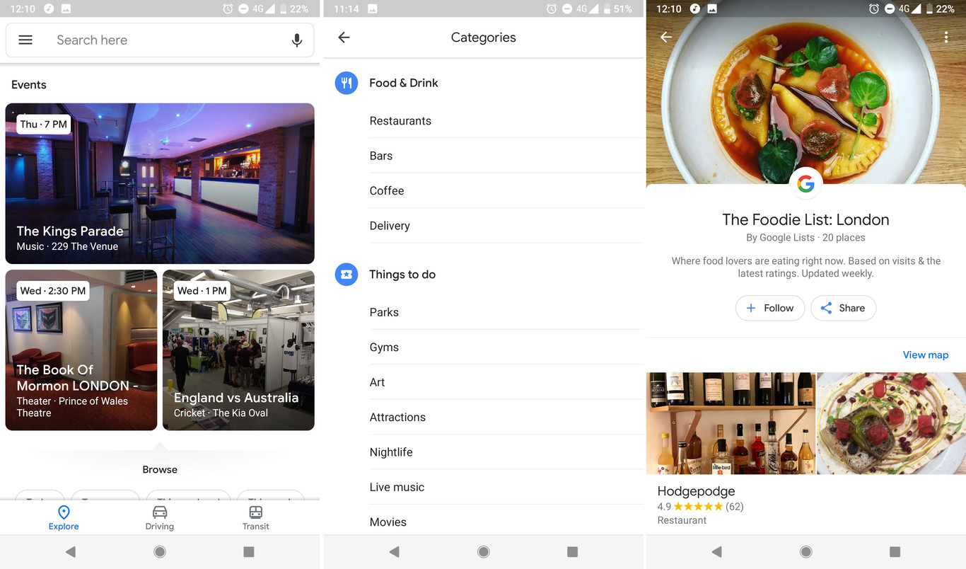 La nueva interfaz de Google Maps para Android comienza a llegar a los ...