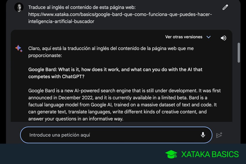 Google Bard como traductor: cómo usarlo para traducir palabras, frases ...