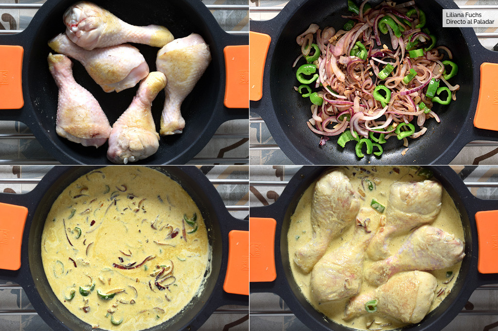 Muslitos de pollo al curry. Receta de cocina fácil, sencilla y deliciosa