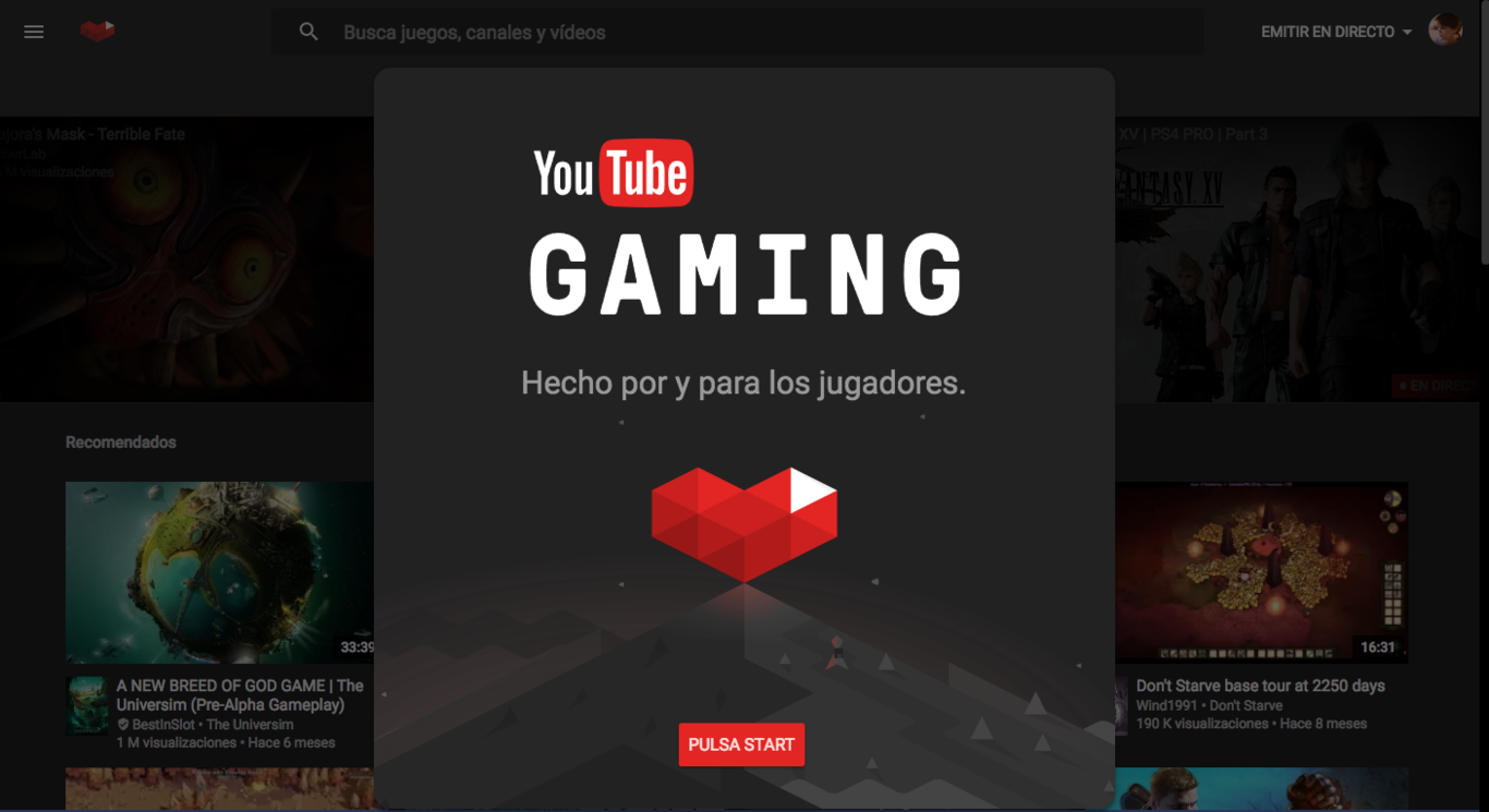 YouTube Gaming llega oficialmente a España