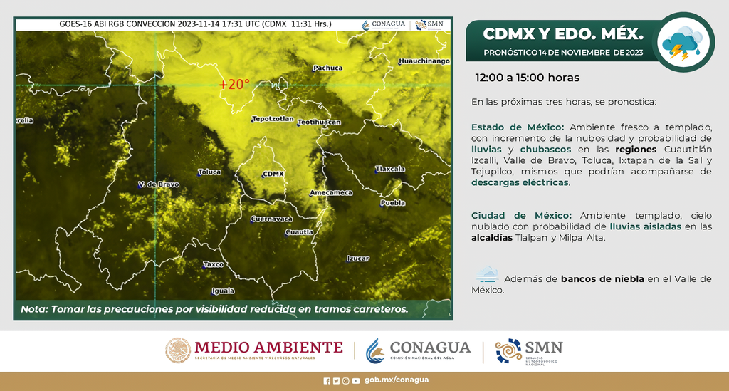 La masa polar del frente frío 9 aterriza en CDMX y Estado de México: se ...