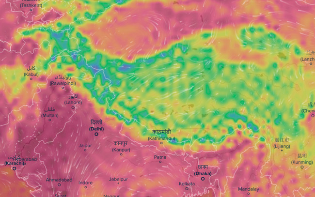 Este flipante mapa interactivo predice con todo detalle el tiempo de ...