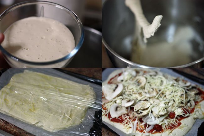 Pizza masa pan de chapata