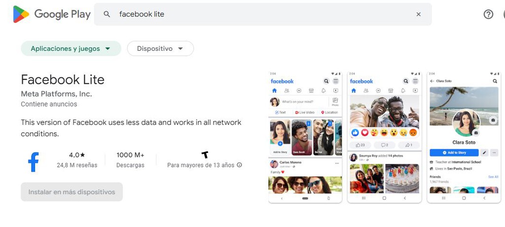 Facebook Lite: qué es, dónde descargar y qué diferencias tiene con la ...