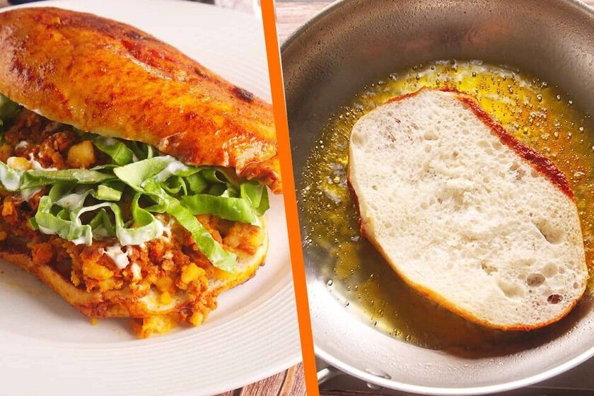 Trucos para que los pambazos con papa y chorizo queden crujientes por fuera