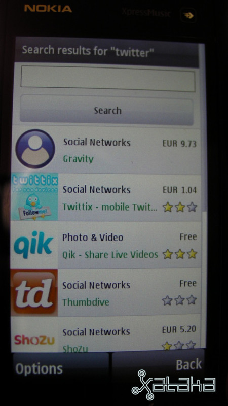 Descargar aplicaciones para un Nokia con Ovi Store