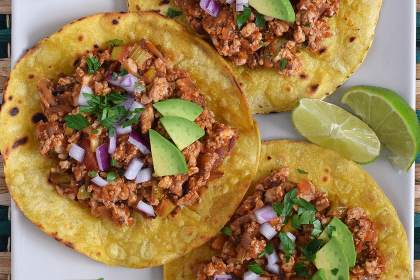 Tostadas De Comida Mexicana