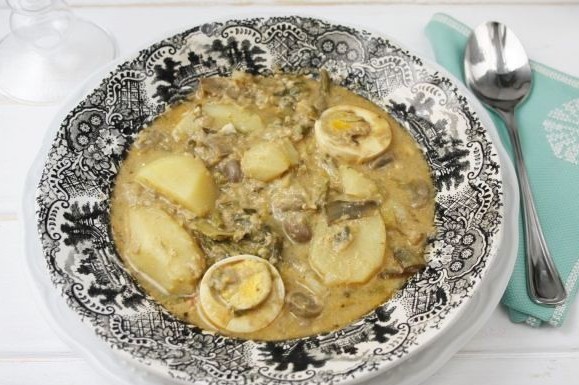 Guiso de huevos y verduras, receta de cocina fácil, sencilla y deliciosa