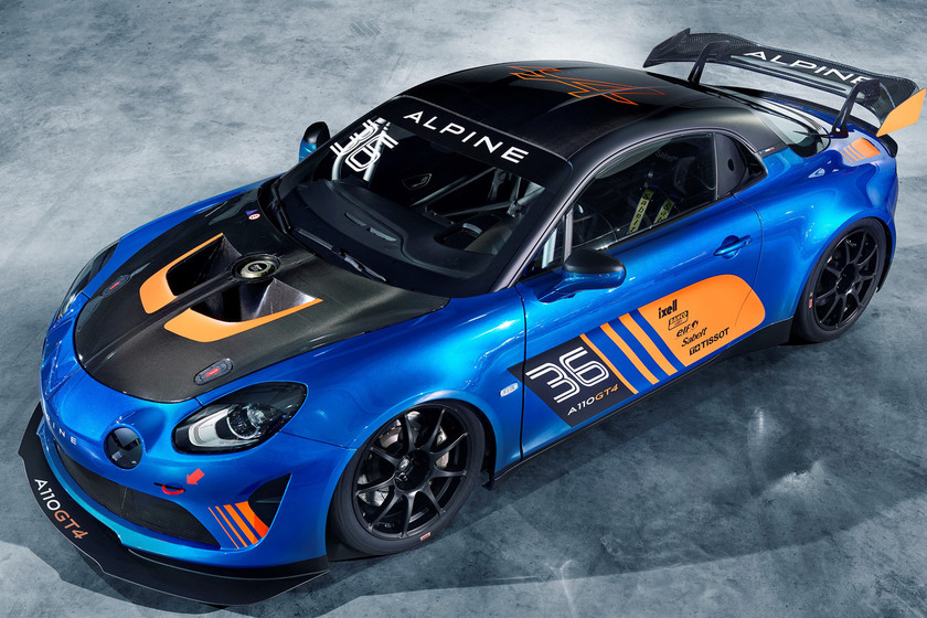 La segunda versión de carreras del Alpine A110 es un GT4, aún más ...