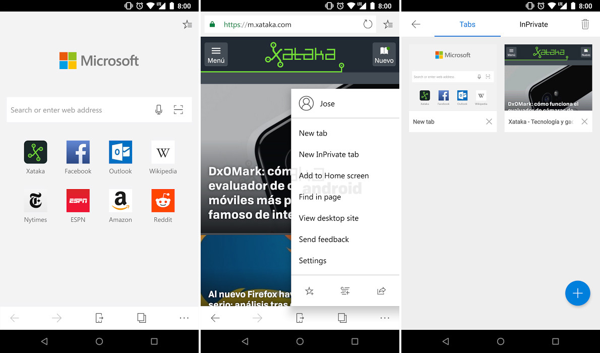 Microsoft Edge para Android, ya está aquí su primera versión estable ...