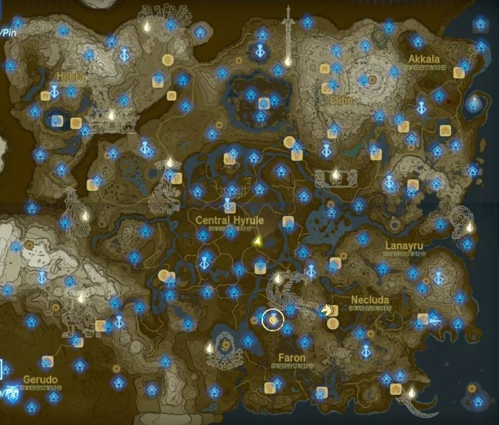 The Legend of Zelda: Tears of the Kingdom: localización de todos los ...