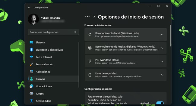 Windows Hello: qué es y cómo se configurarlo para desbloquear Windows ...