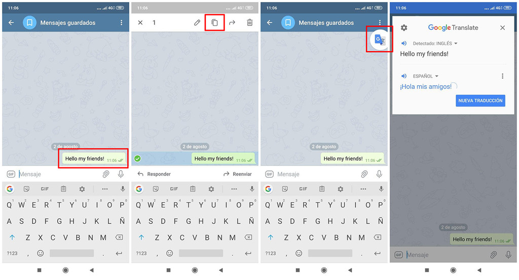 Cómo usar el traductor de Google en cualquier aplicación Android
