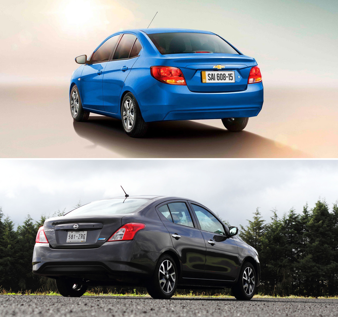 Chevrolet Aveo vs. Nissan Versa: ¿Cuál es mejor?