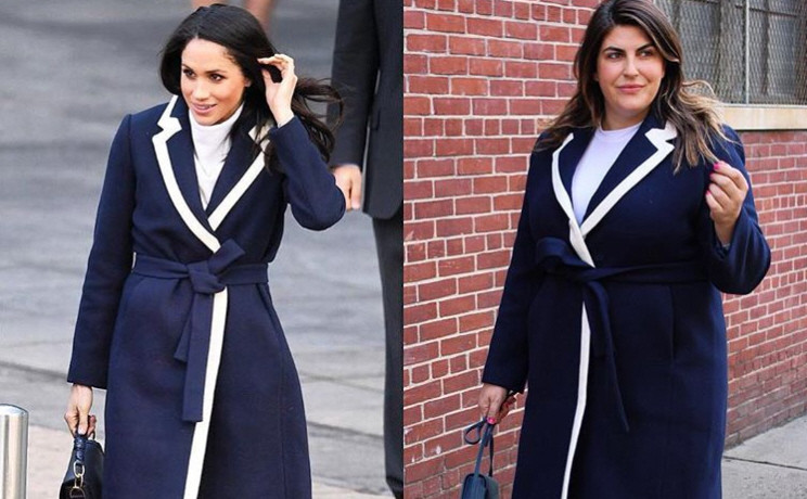 Esta blogger plus size está recreando los outfits de Meghan Markle en ...
