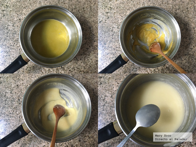 Salsa velouté. Receta básica