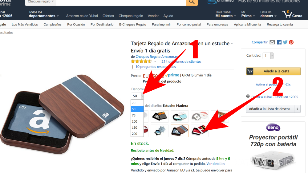 Cómo regalar un cheque regalo de Amazon