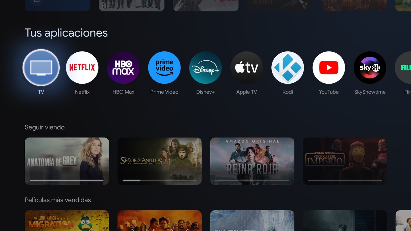 Mi tele y el Chromecast ya tienen la nueva pantalla de Google TV. Así ...