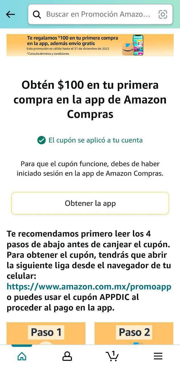 Amazon México está regalando 100 pesos a sus nuevos usuarios en su ...