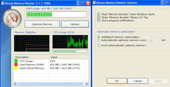 Rizone Memory Booster, mejora el uso que tu equipo hace de la memoria RAM
