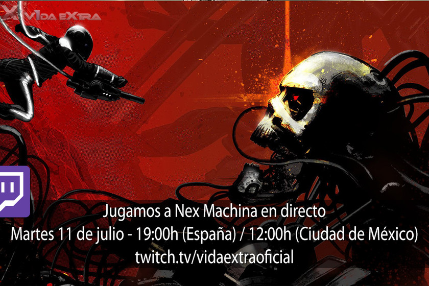 Nex Machina: streaming en directo en Twitch a las 19:00 horas en España